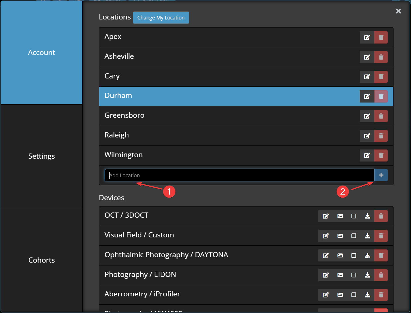 Add a New Location to Your Organization – Unified Imaging Support
